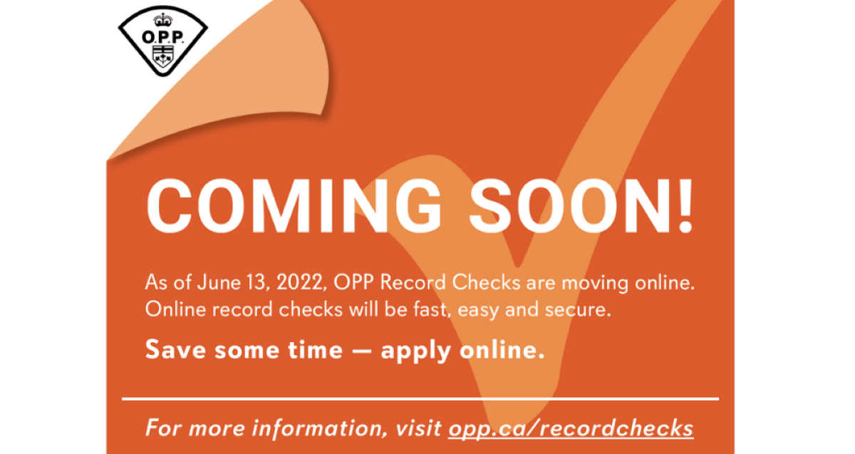 OPP Record Checks Moving Online as of June 13 - Kingsville Times