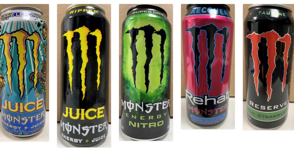 Monster Brand Caffeinated Energy Drinks Recalled - Kingsville Times