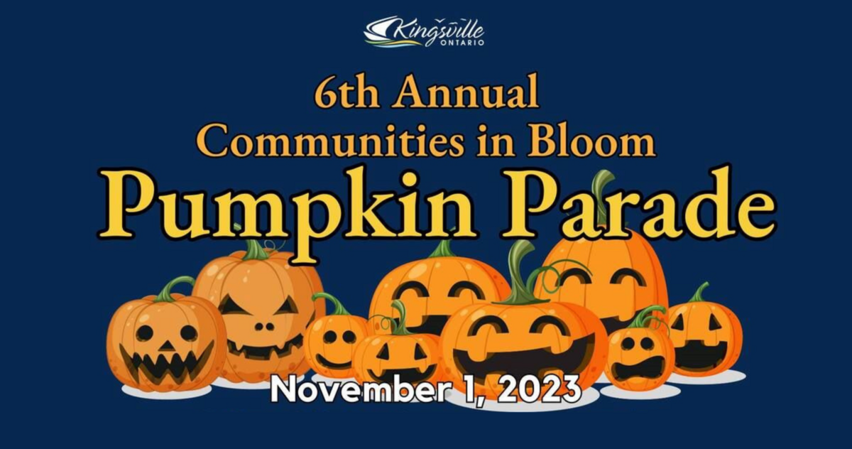 6th Annual Communities in Bloom Pumpkin Parade on November 1 ...