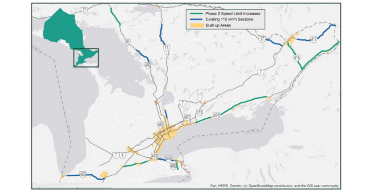 Ontario Raising Highway Speed Limits - Kingsville Times