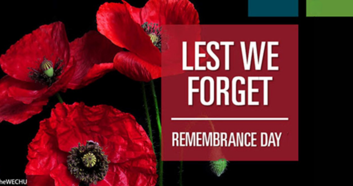 Health Unit Closing for Remembrance Day on Monday, November 11 ...
