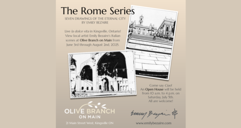 Artist Emily Bezaire Brings ‘The Rome Series’ To Kingsville ...