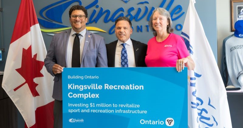 Town of Kingsville Awarded $500,000 from Government of Ontario ...
