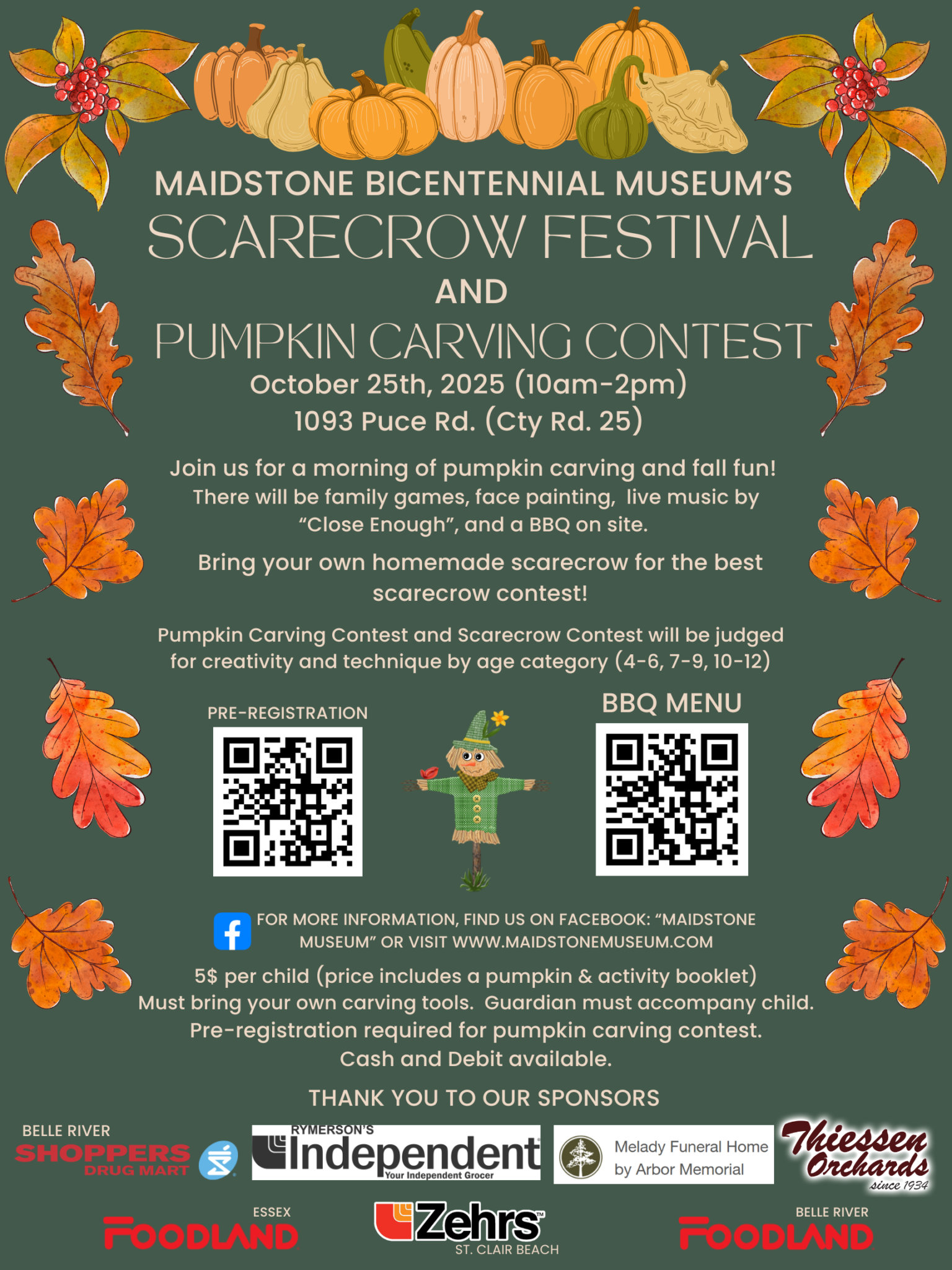 Maidstone Museum Scarecrow Festival And Pumpkin Carving Contest ...
