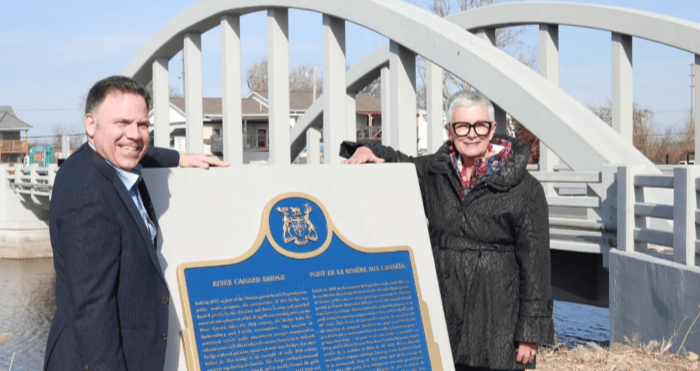 Ontario Heritage Trust Commemorates River Canard Bridge - Kingsville Times