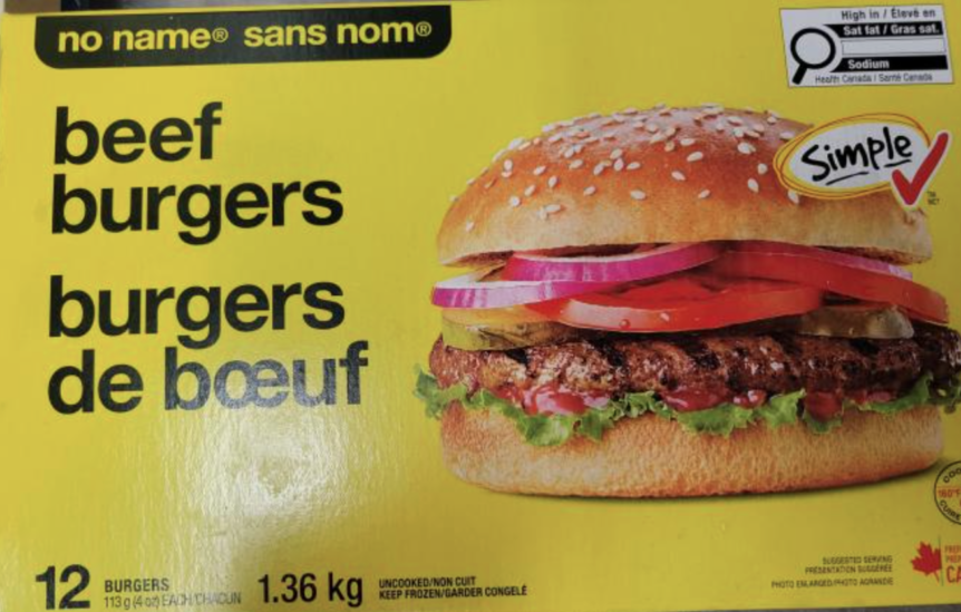 CFIA Recalls No Name Beef Burgers After Tests Reveal E.coli ...